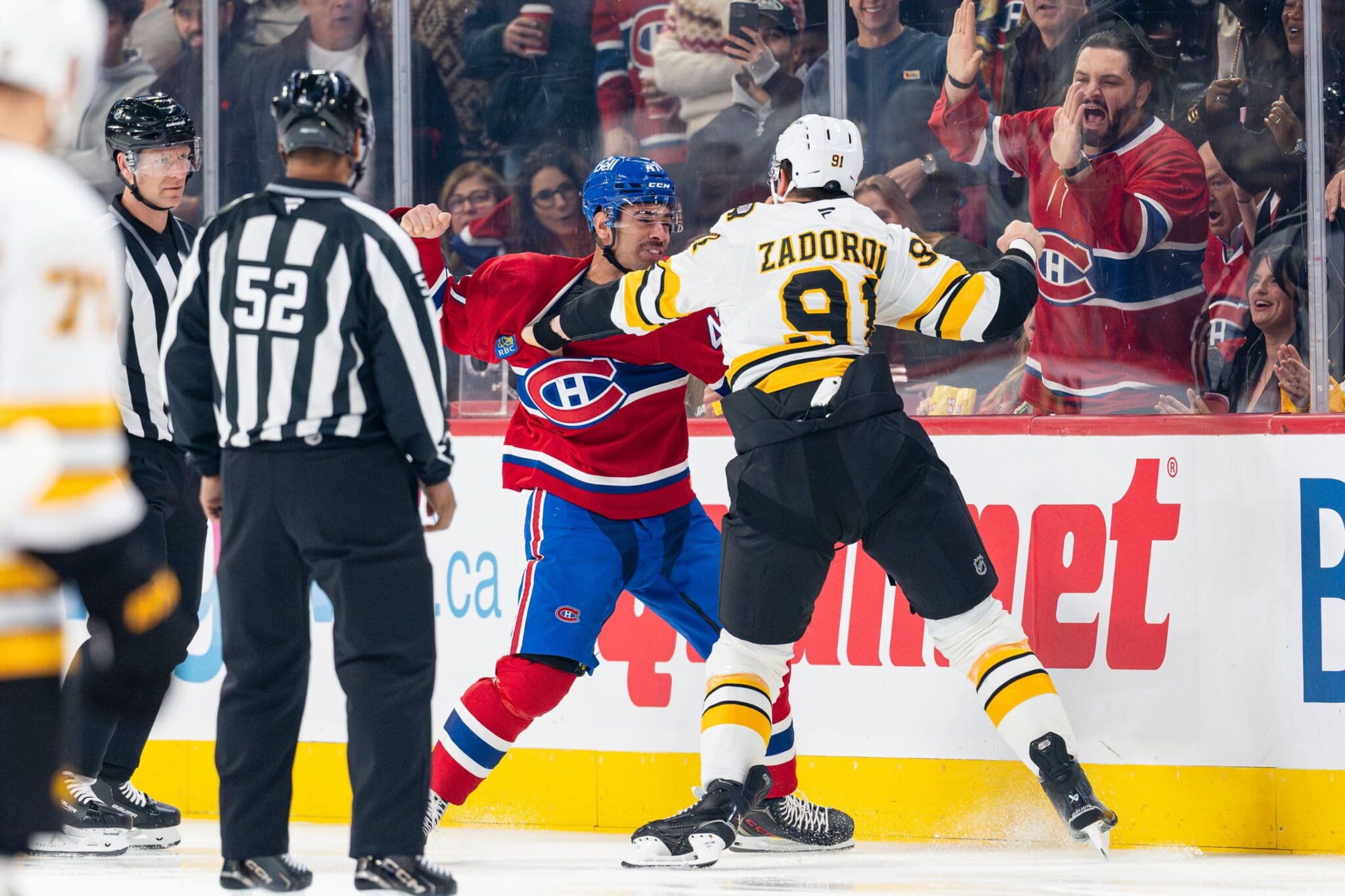 Pair Of Early Fights Help Reignite Bruins-Canadiens Rivalry